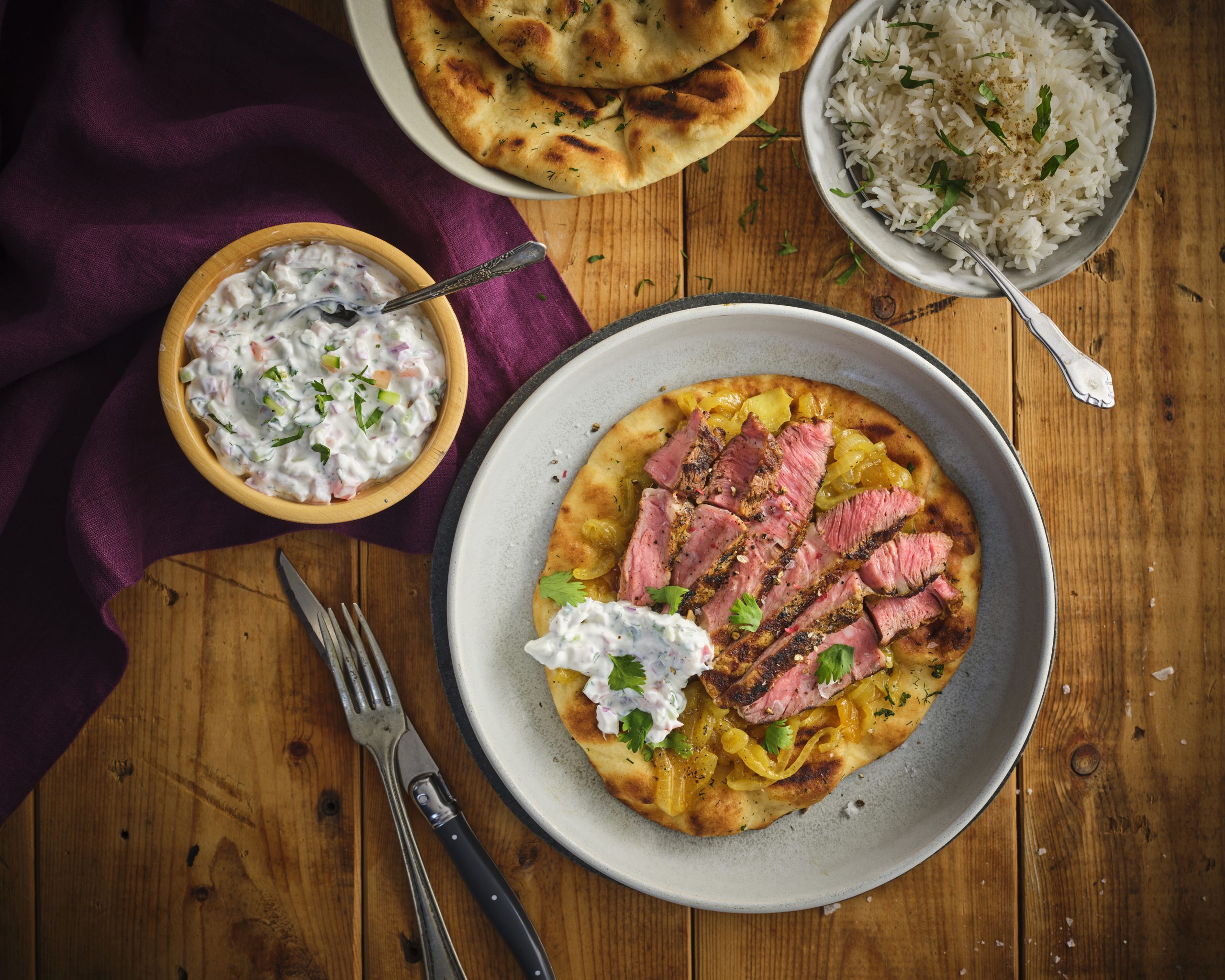 Madras Grilled Veal Rib Steaks with Curried Mango Chutney Caramelized ...